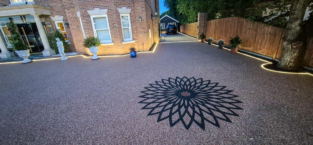 How Much Time to Allow for Designs and Logos on a Resin Driveway ...